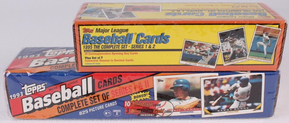 Lot of (2) Factory Sealed Baseball Complete Sets with 1993 Topps & 1995 ...