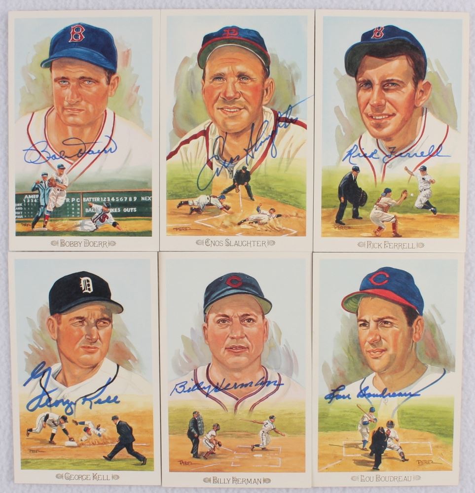 Lot of (6) Signed LE 1990 Perez Steele Master Works Postcards with Lou ...