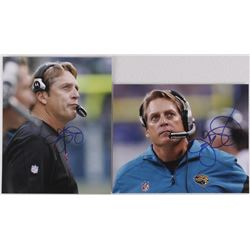 Lot of (2) Jack Del Rio Signed Jaguars 8x10 Photos (PA LOA)