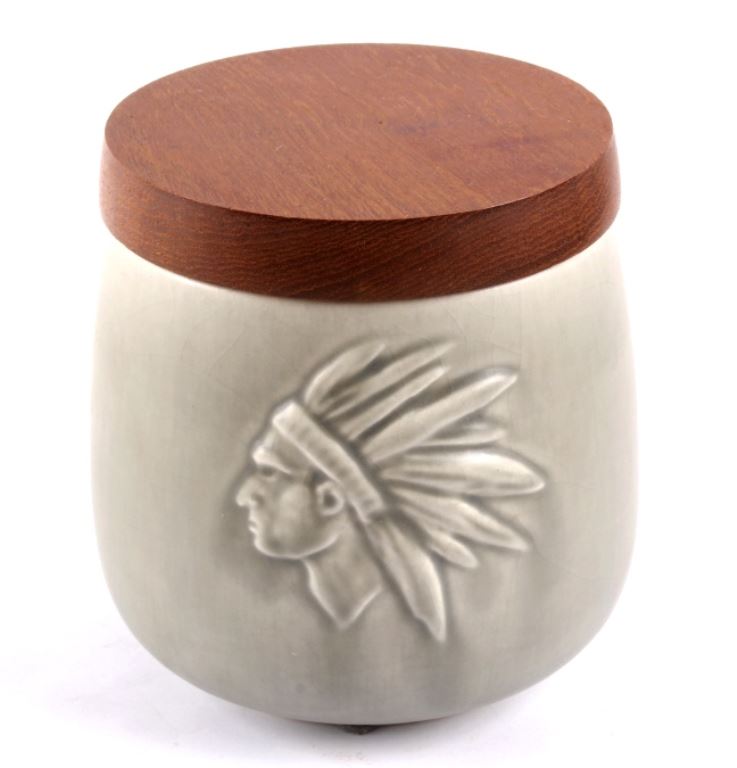 Tobak Søholm Denmark Indian Chief Tobacco Jar