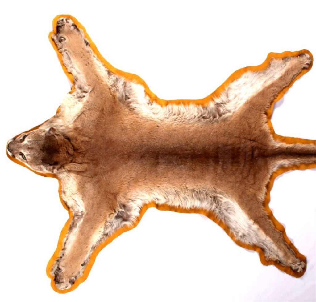 Montana Trophy Mountain Lion Rug