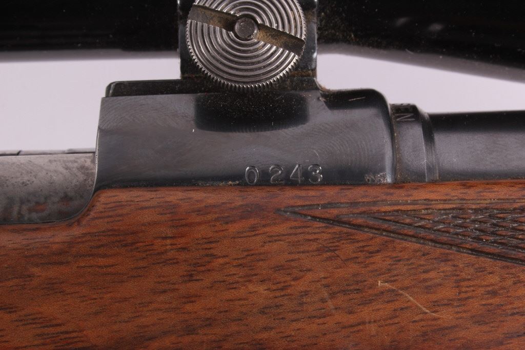 CZ BRNO 550 Safari Classic .243 Win Carved Rifle