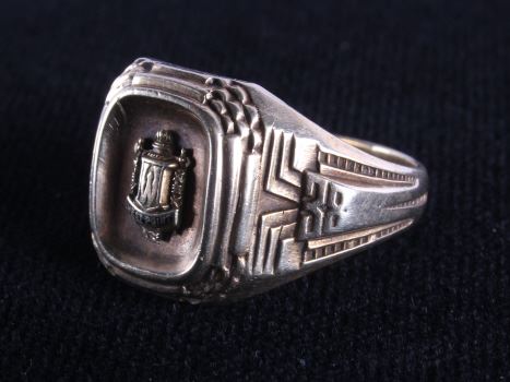 US West Point 1938 Graduation 10k Gold Ring