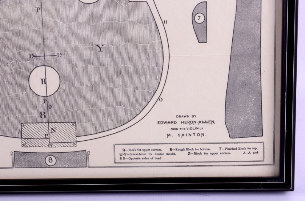 Stradivari & Guarnerius Violin Schematic Drawings