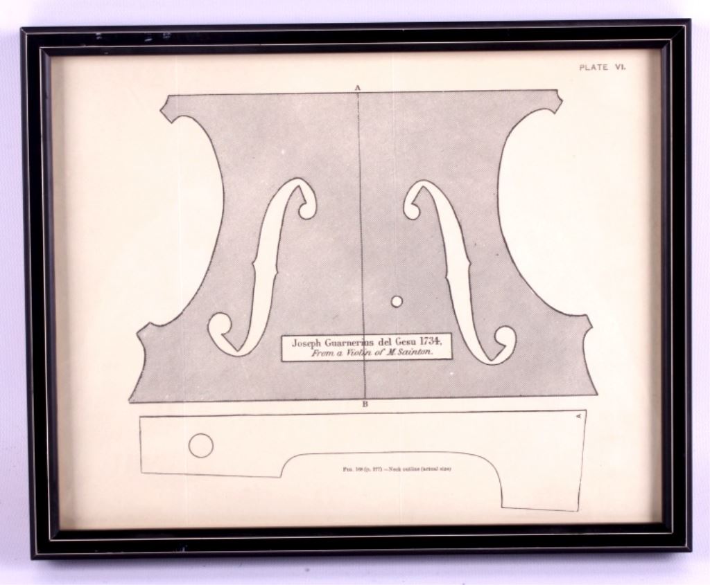 Stradivari & Guarnerius Violin Schematic Drawings