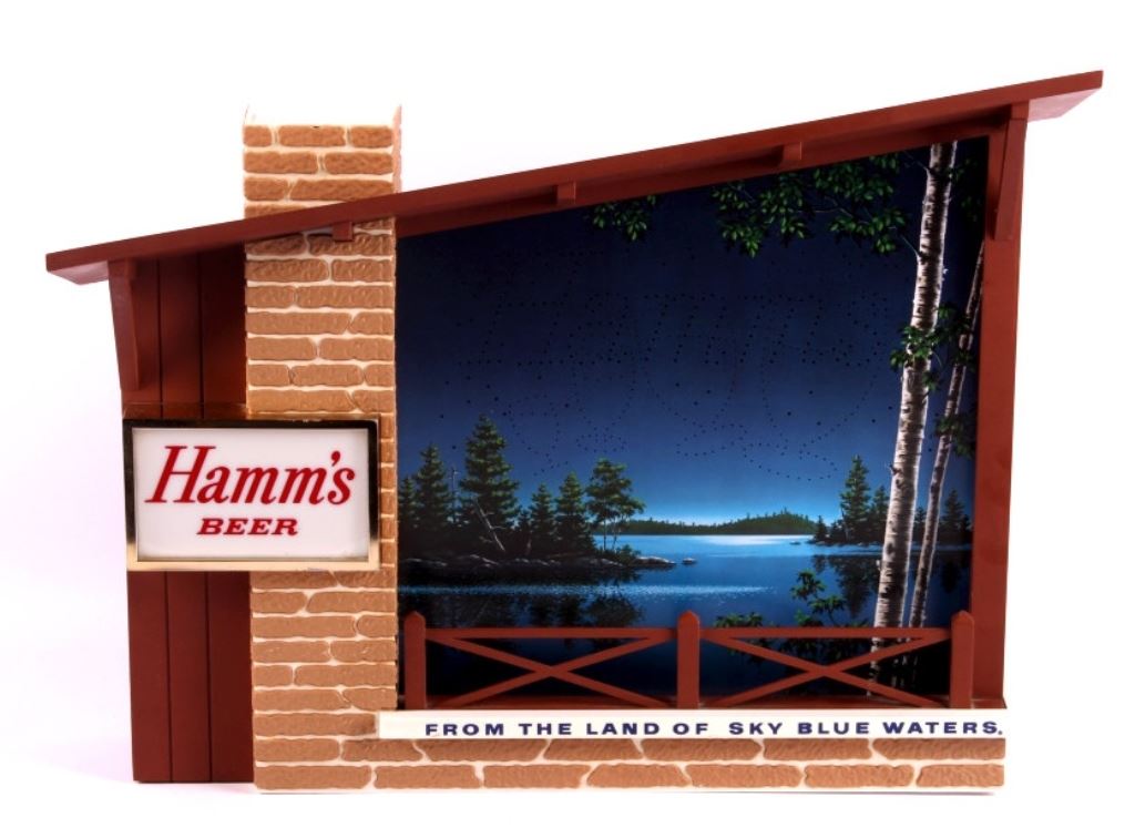 Hamm's Beer Starry Night Lighted Motion Sign