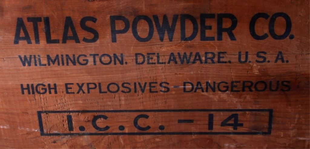 Dupont and Atlas Wooden Dynamite Boxes