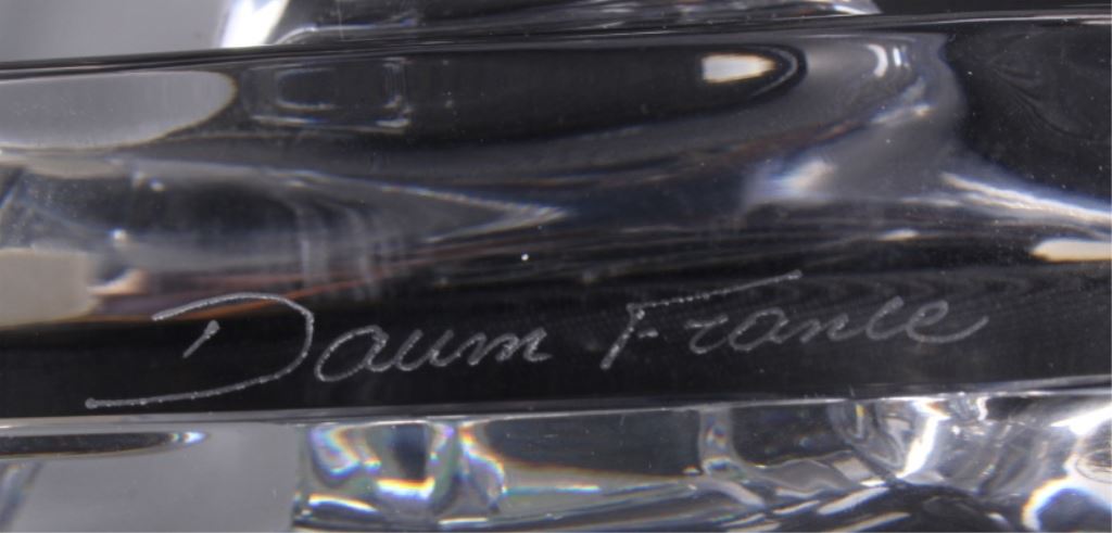 Daum Nancy Art Glass Crystal Cockatoo Sculpture