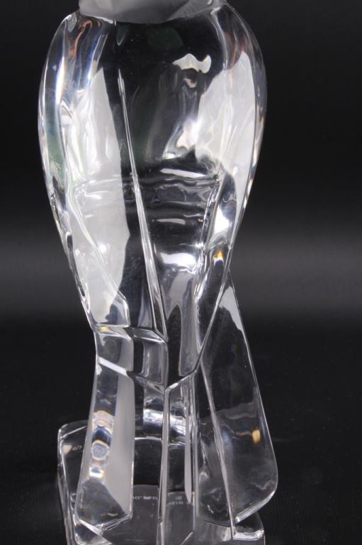 Daum Nancy Art Glass Crystal Cockatoo Sculpture