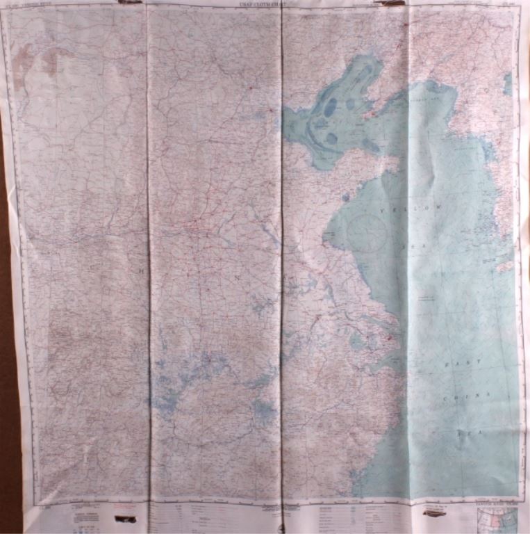 Korean War Escape and Evasion Map of China