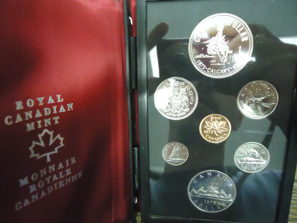 1975 CANADA DOUBLE DOLLAR PROOF SET ORIGINAL ROYAL CANADIAN MINT PACKAGING