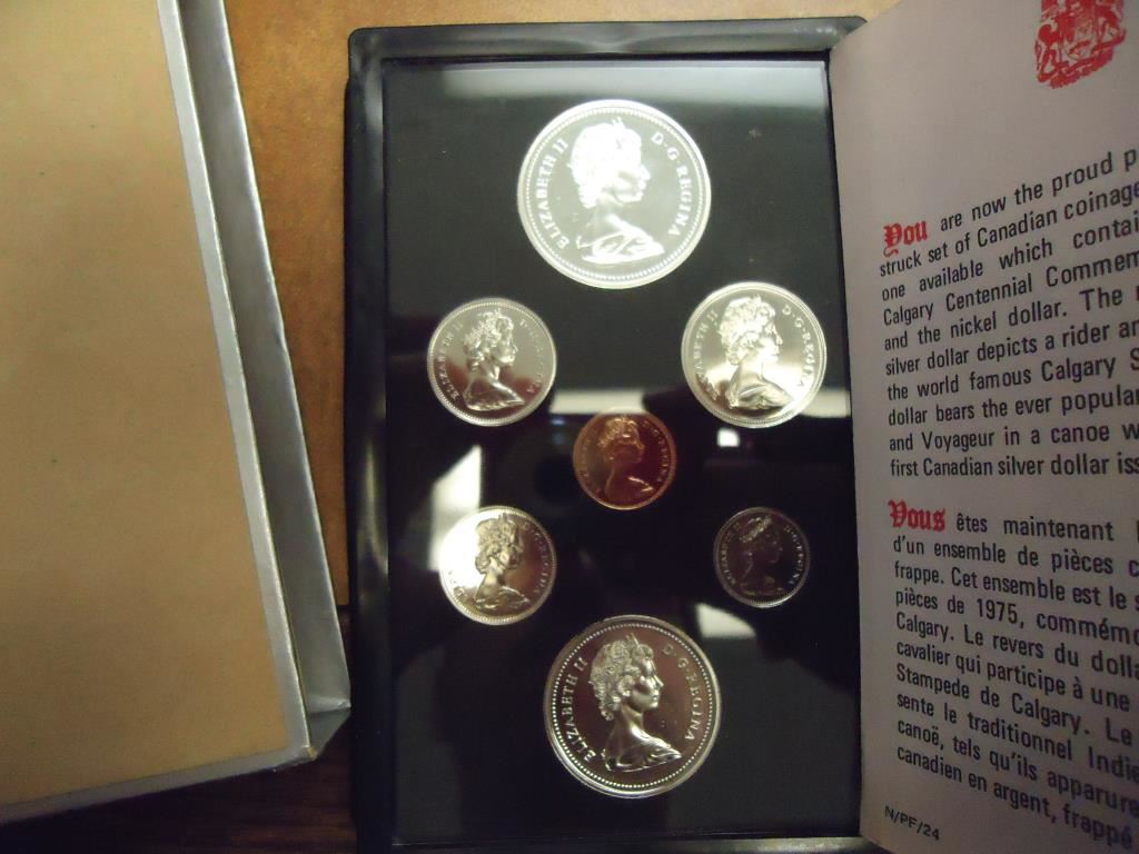 1975 CANADA DOUBLE DOLLAR PROOF SET ORIGINAL ROYAL CANADIAN MINT PACKAGING