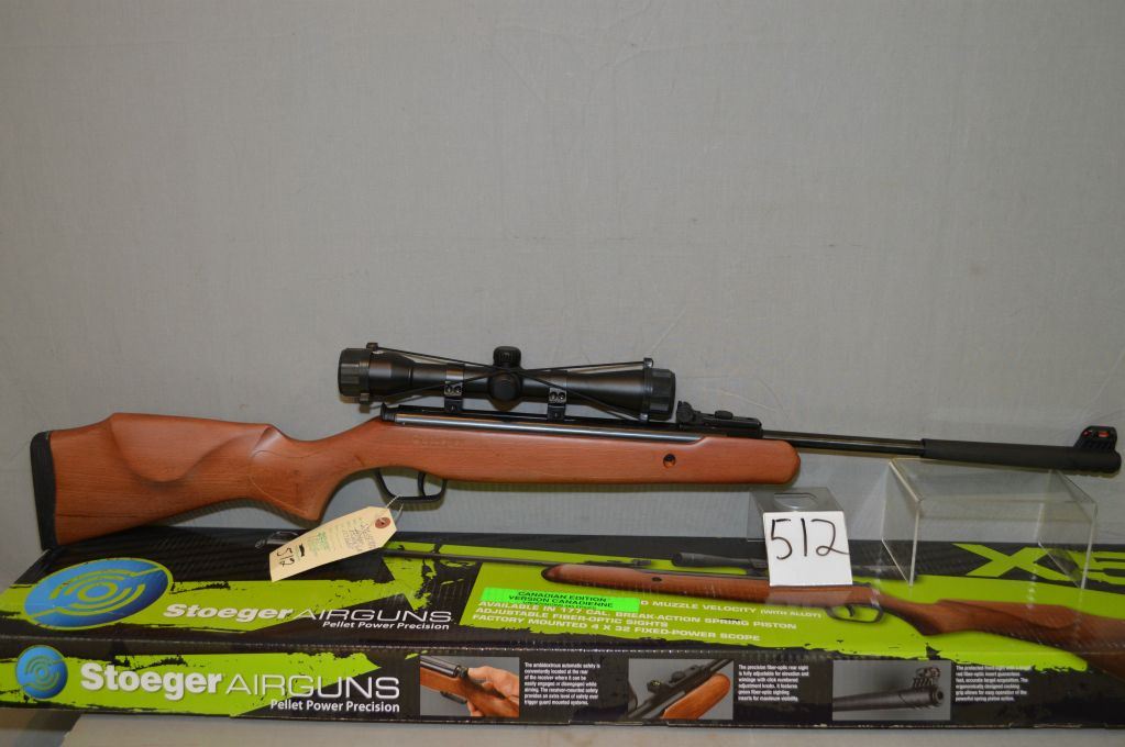 Stoeger Model X5 Wood Youth .177 Pellet cal Single Shot Pellet Rifle ...