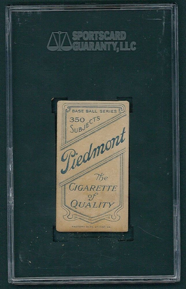Mickey Doolin 1910 T206 Piedmont Cigarette Card (SGC Authentic)