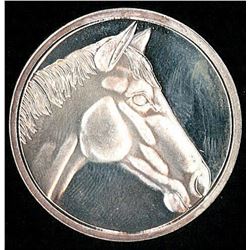 Horse Head One Ounce Silver Coin