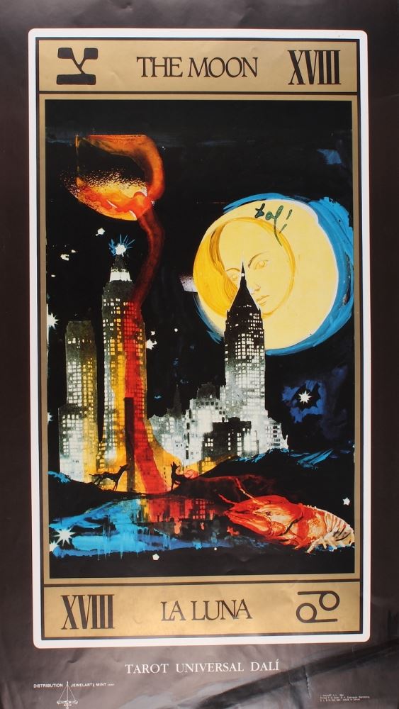 Salvador Dali "The Moon / La Luna" Over Manhattan Skyline 19x34 LE ...