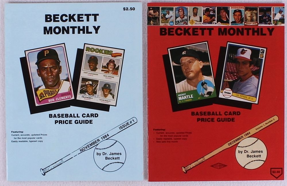 Lot of (2) Vintage 1984 Beckett Monthly Magazines
