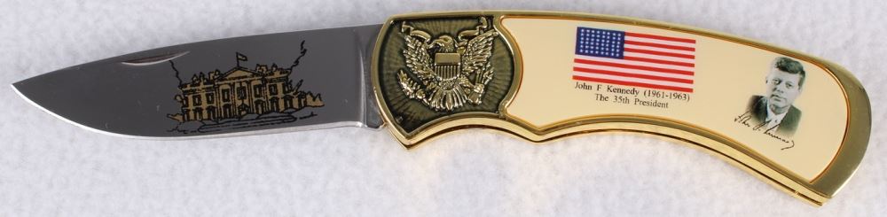 John F. Kennedy Commemorative Presidential Knife with Original Box