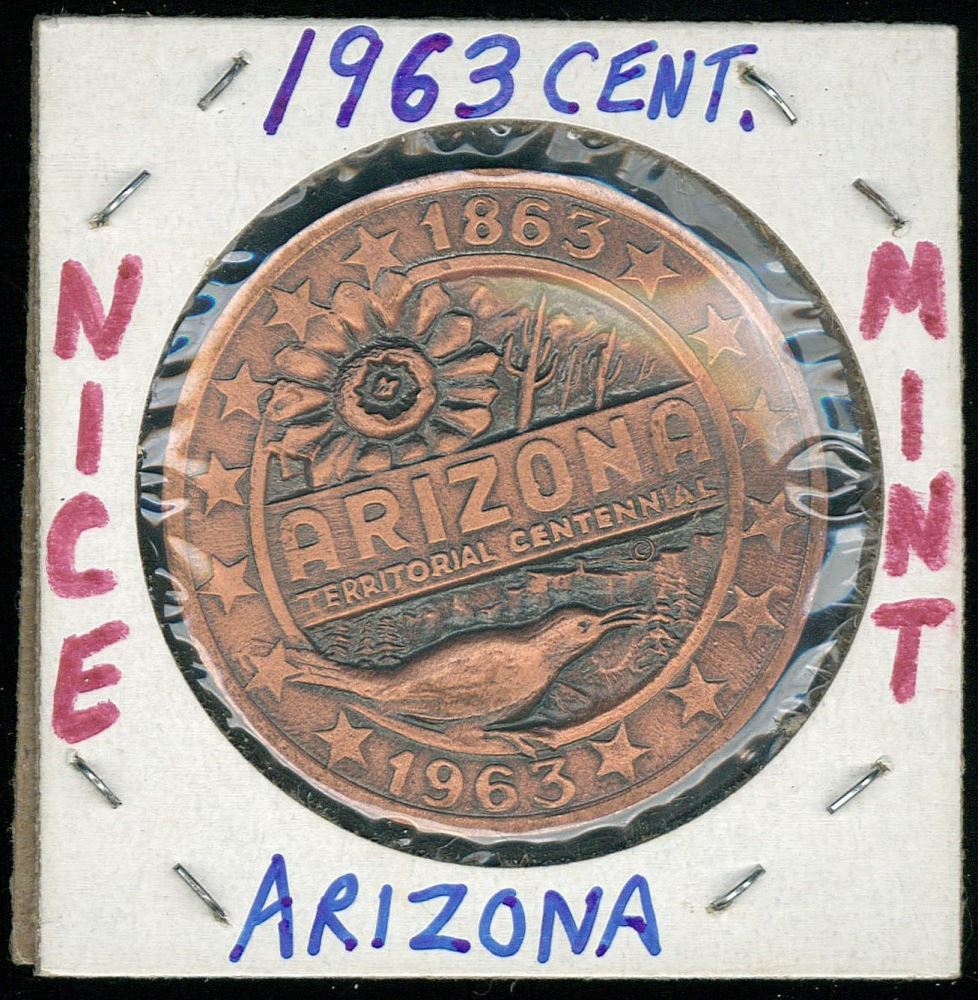 1963 Arizona Territorial Centennial Bronze Medal
