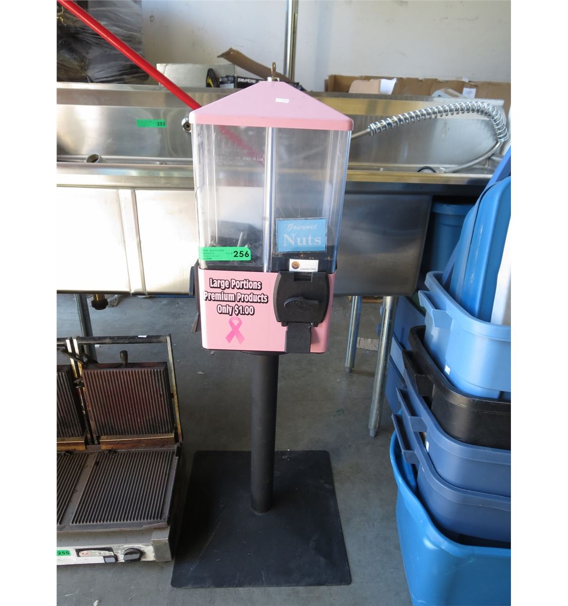 Nut dispenser with key - used