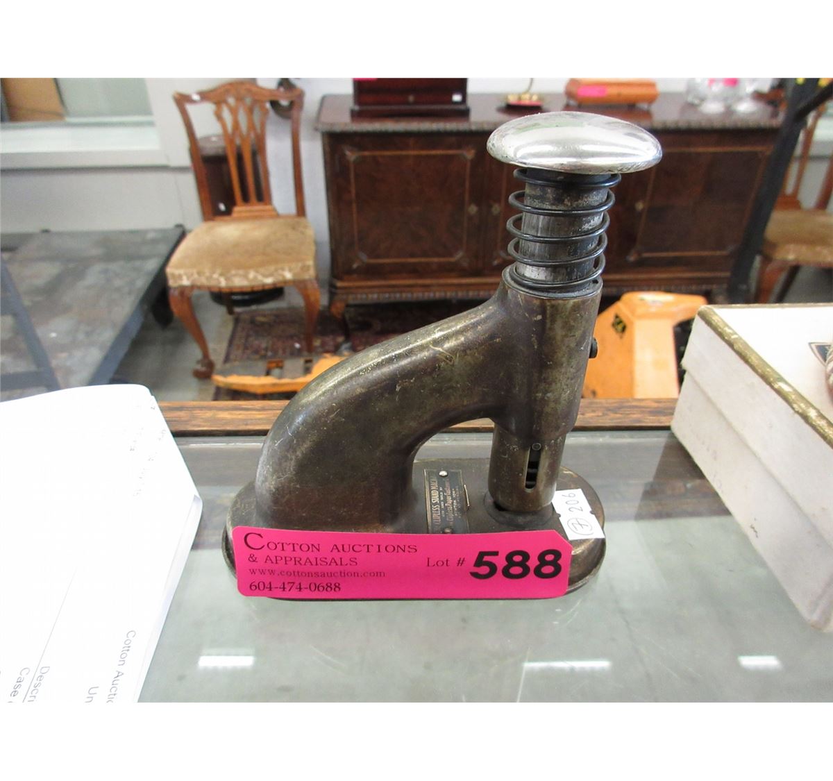 Antique Clipless Paper Fastener - circa 1090-1920