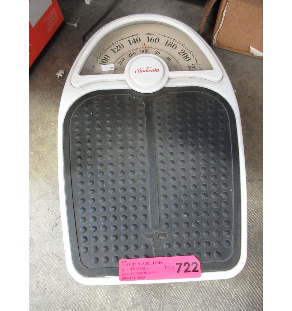 Used Sunbeam body weight scale