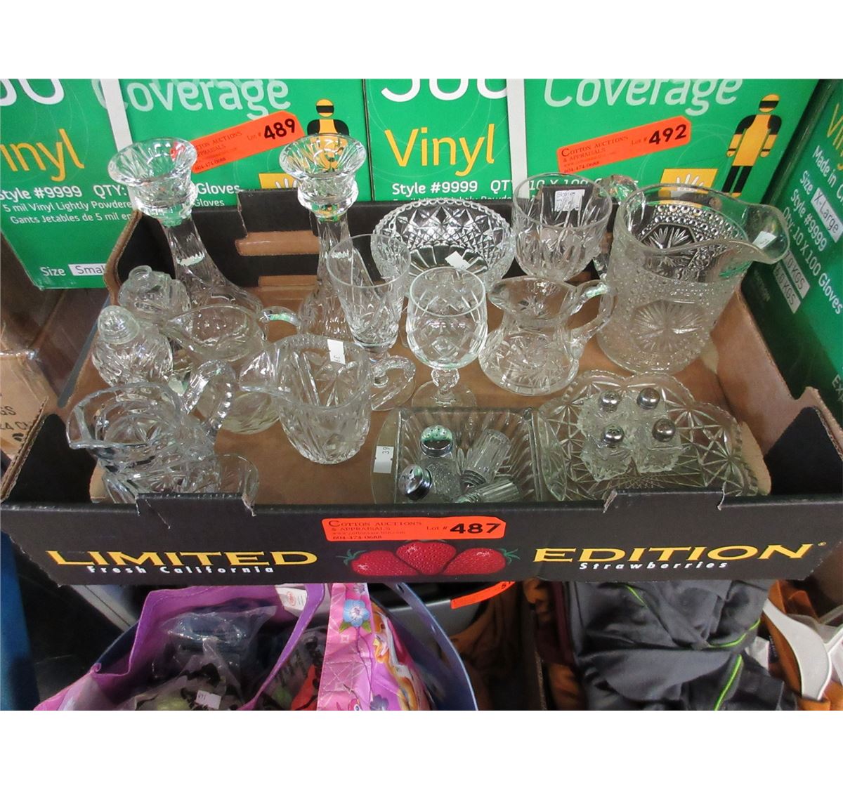 Selection of crystal & glass table ware