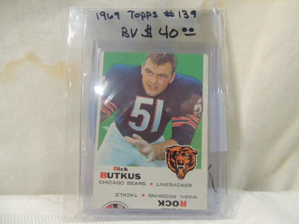 1969 TOPPS DICK BUTKUS #139 FOOTBALL CARD