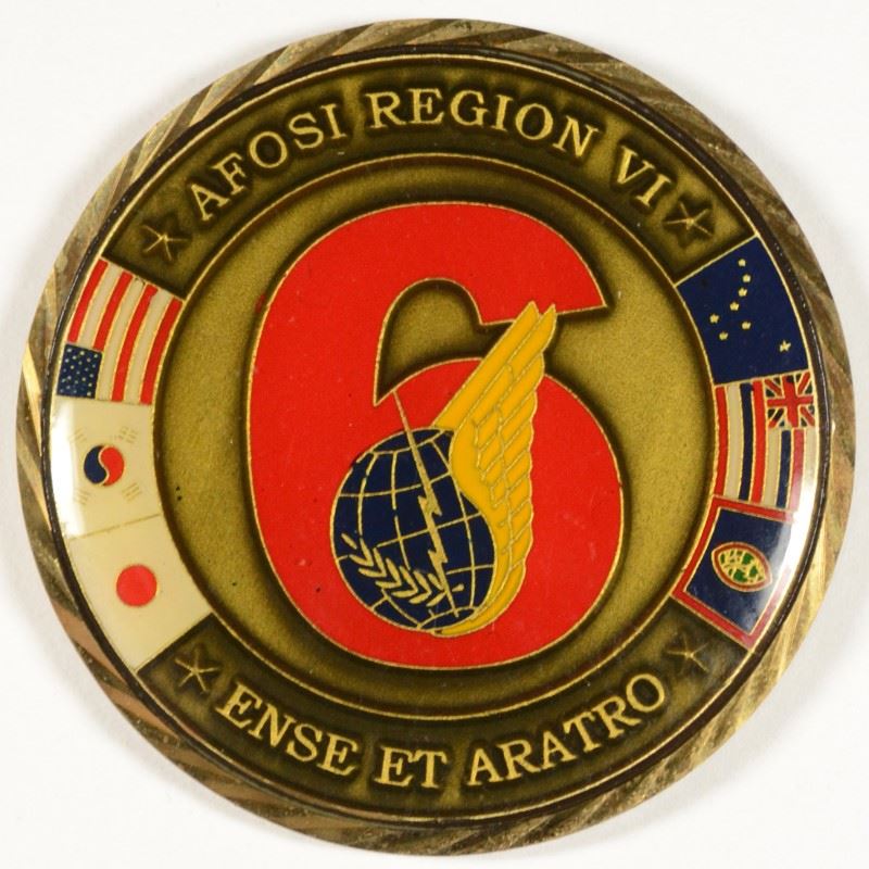 RARE U.S. AIR FORCE OFFICE OF SPECIAL INVESTIGATION (AFOSI) REGION 6