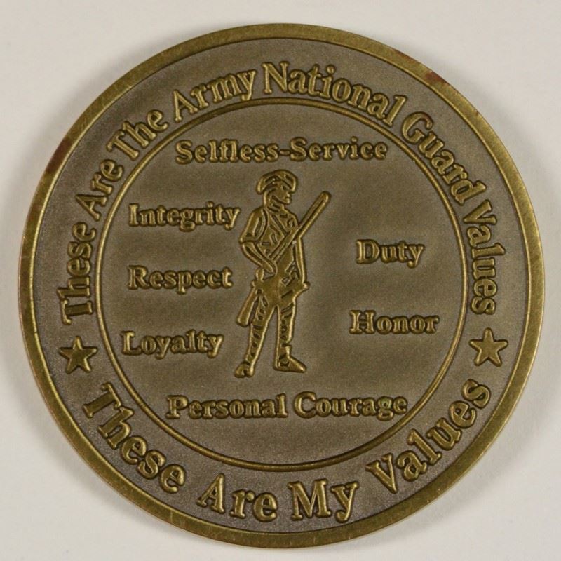 US ARMY NATIONAL GUARD MILITARY CHALLENGE COIN.
