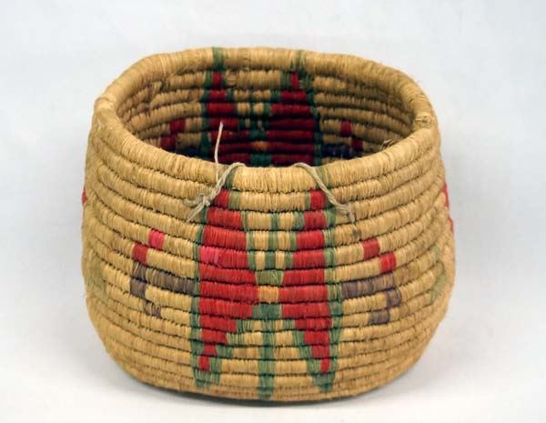 Vintage Southwestern Tri-Colored Basket