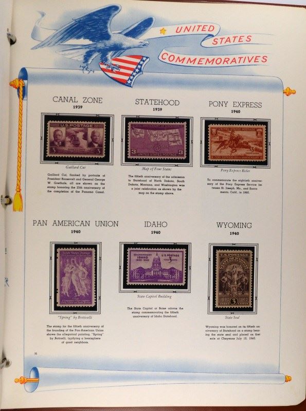 STAMP COLLECTION - THE WHITE ACE HISTORICAL ALBUM for the COMMEMORATIVE ...