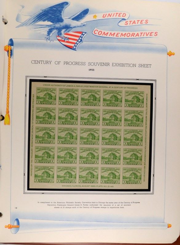 STAMP COLLECTION - THE WHITE ACE HISTORICAL ALBUM for the COMMEMORATIVE ...