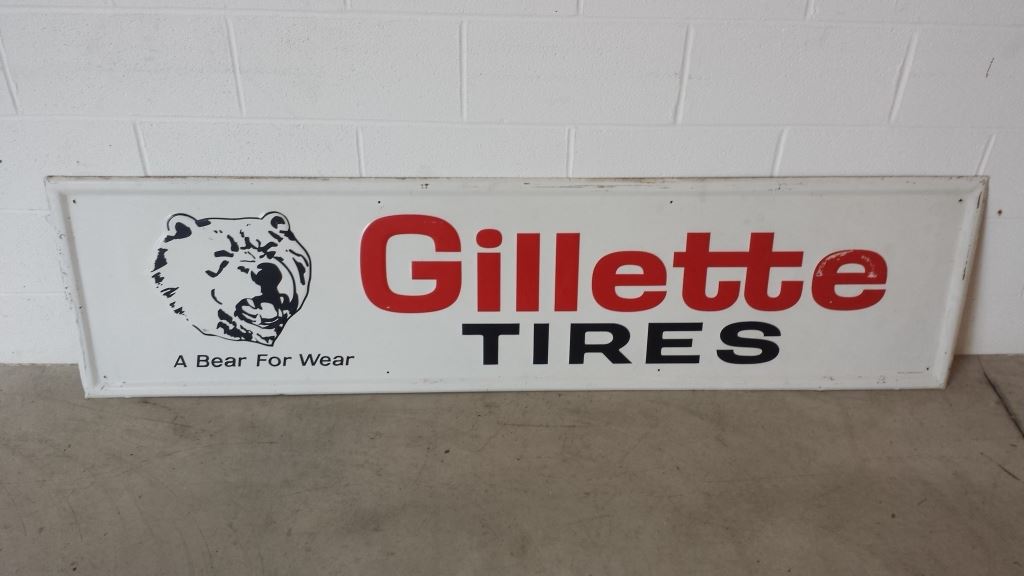 Gillette Tires SST Sign 72x19