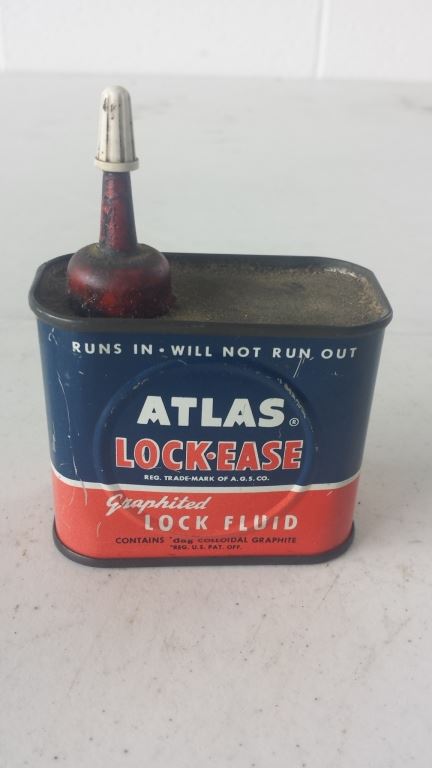 Atlas Lock-Ease Lock Fluid Can
