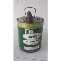Unico Motor Oil Can 5 Gallon