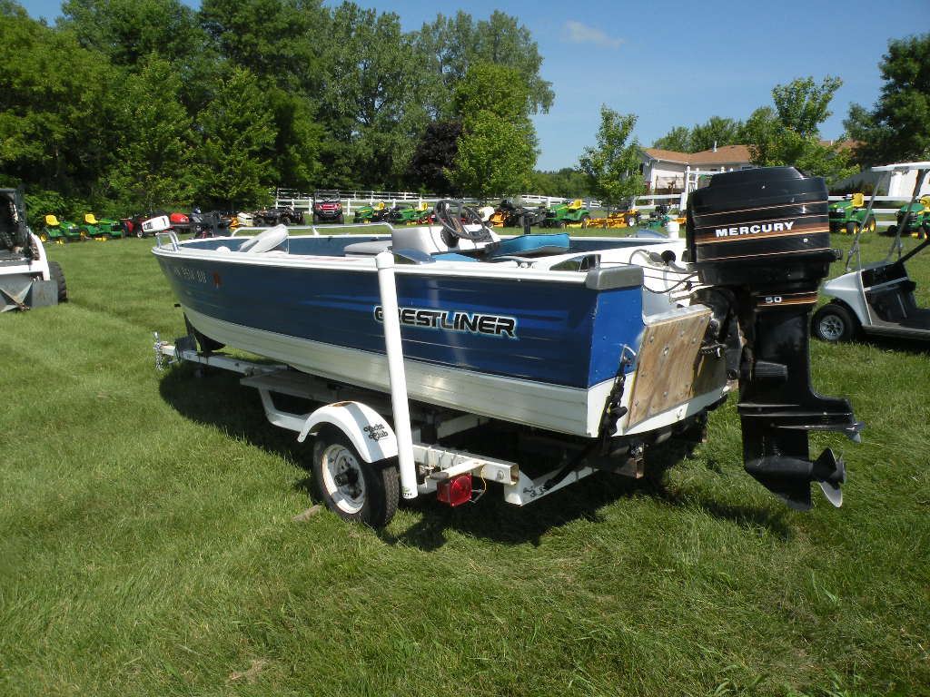 1978 Crestliner 16 ft boat w/trailer SN#-CRL77894M78H