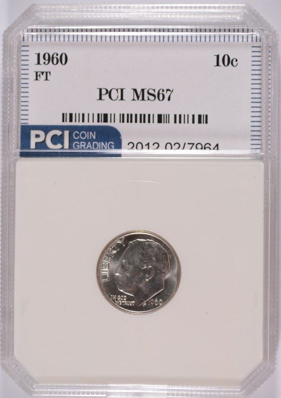 1960 ROOSEVELT DIME, PCI MS-67 FULL TORCH!
