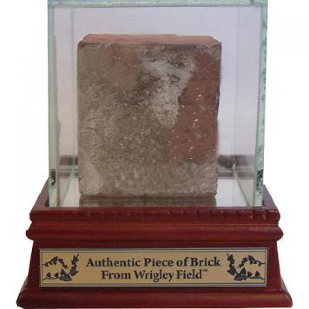 Authentic Brick From Wrigley Field with Display Case (Steiner COA)