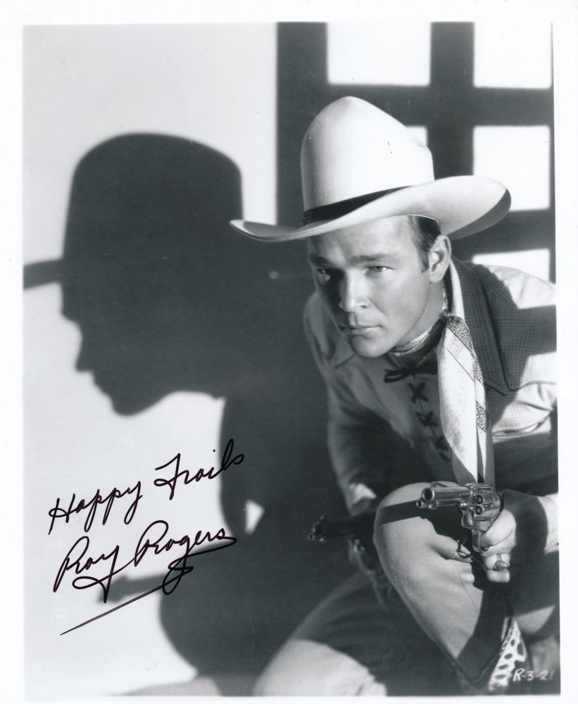 Roy Rogers Signed 8x10 Photo Inscribed "Happy Trails" (JSA COA)
