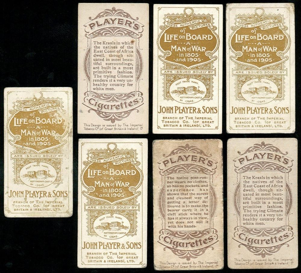 Lot of (26) 1904 Player's Cigarette Cards with The British Empire ...