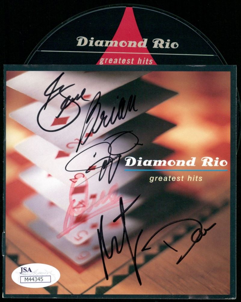 Diamond Rio Signed "Greatest Hits" CD Insert with (5) Including Marty ...