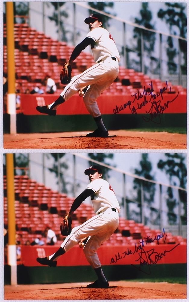Lot of (2) Jim Barr Signed Angels 8x10 Photos Inscribed "Always the ...