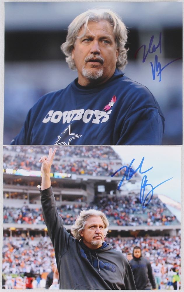 Lot of (2) Rob Ryan Signed Cowboys 8x10 Photos (PA LOA)