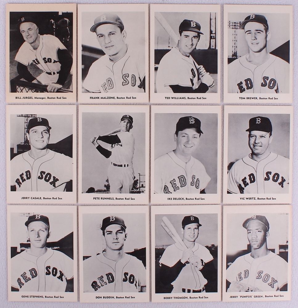 Lot of (12) Vintage Boston Red Sox 5x7 Photos with Ted Williams, Frank ...