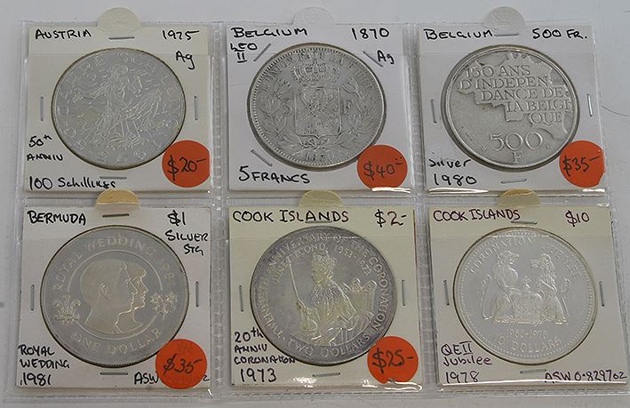 World Crown Size Silver Coins