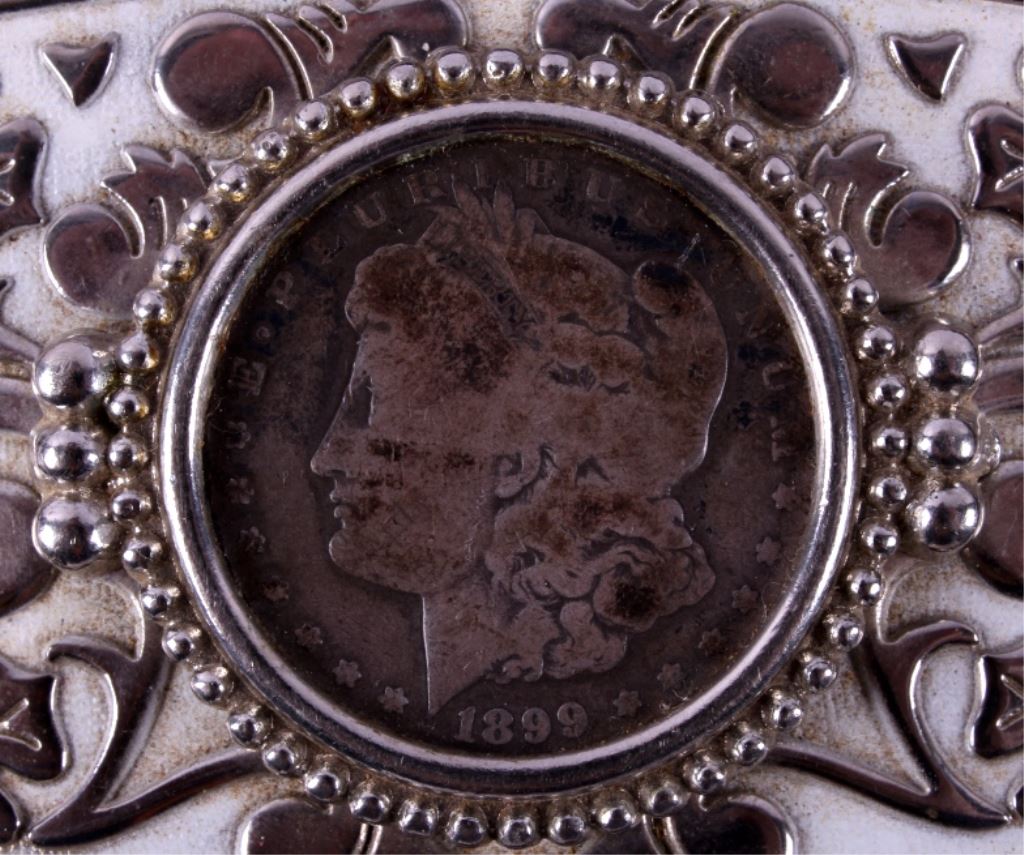 1899 Morgan Silver Dollar Belt Buckle