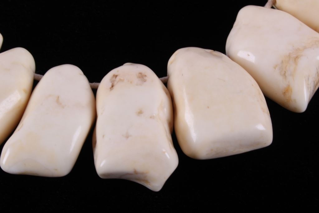 Alaskan Eskimo Walrus Ivory Hunter Trophy Necklace