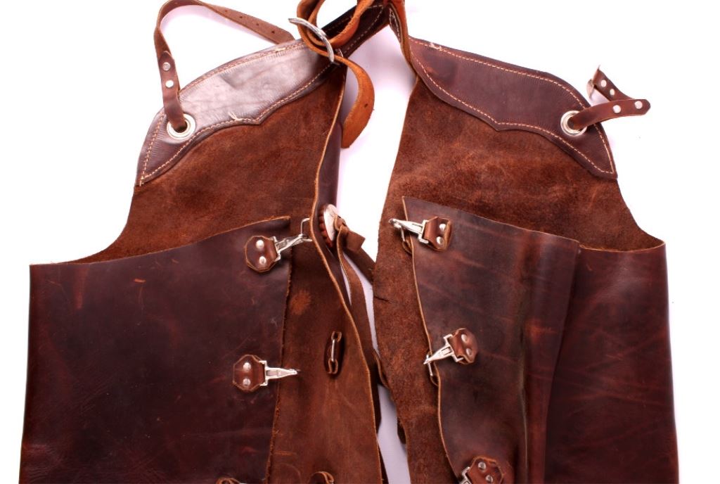 Western Leather Cowboy Riding Chaps