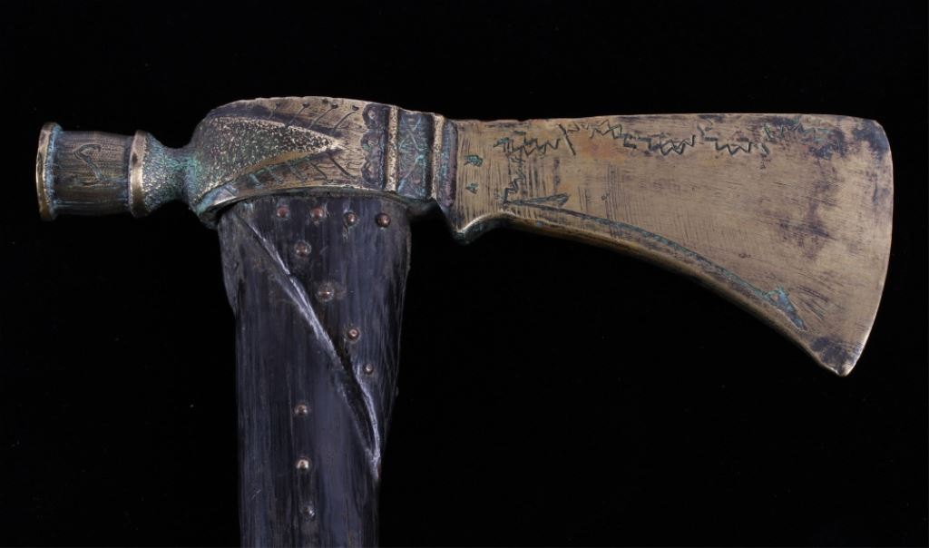 Shawnee Brass Hammer Poll Tomahawk 1800-1850